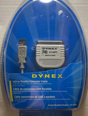 DYNEX - USB TO PARALLEL CONVERTER CABLE (DX-UBPC) - 6' | eBay