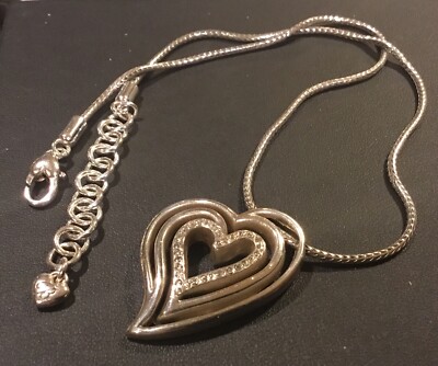 Brighton Infinity Heart Necklace Crystal Love Forever | eBay