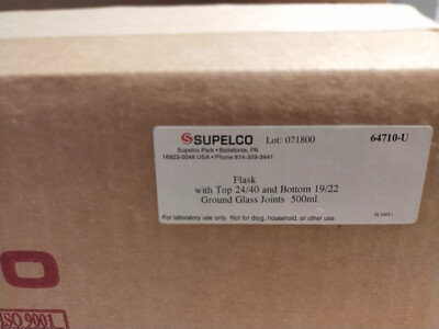 Supelco 64710-U Flask with top 20/40 and Bottom 19/22 ground glass ...