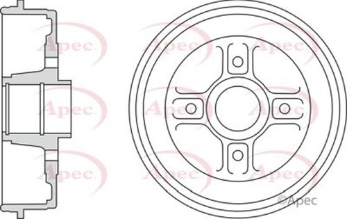 Fits Nissan Micra Note Renault Clio Modus FirstPart Rear Brake Drum ...