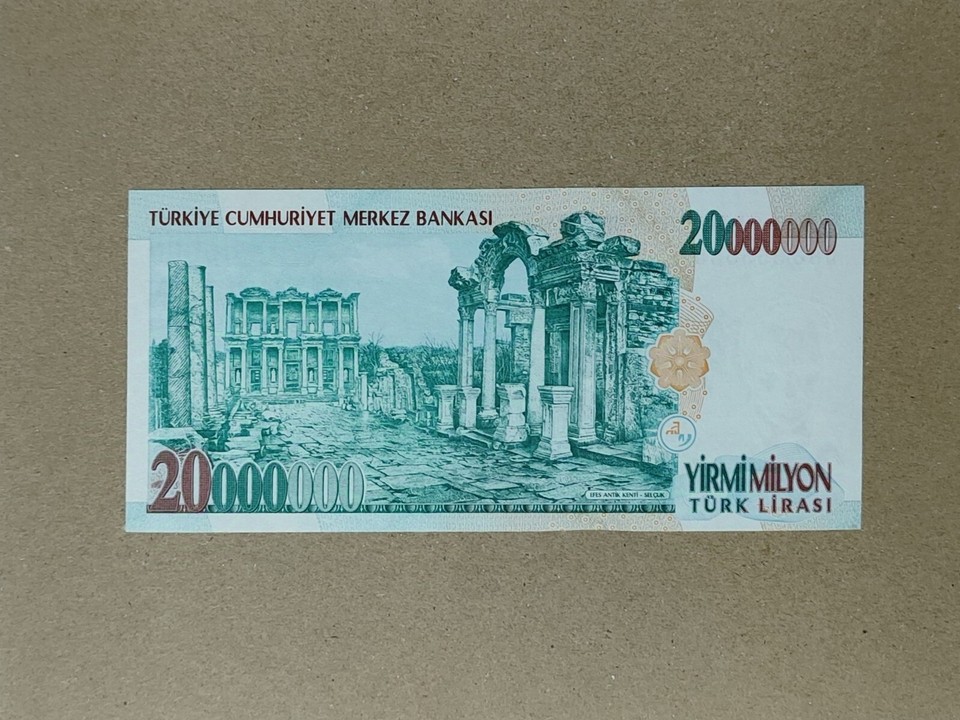 Turkey 20000000 - 20,000,000 - 20 Million Turkish Lira 1970 ND 2000 ...