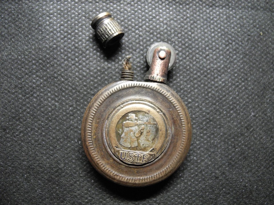 WWI Petrol Lighter of a French infantryman. Brass. Trench Art. | eBay