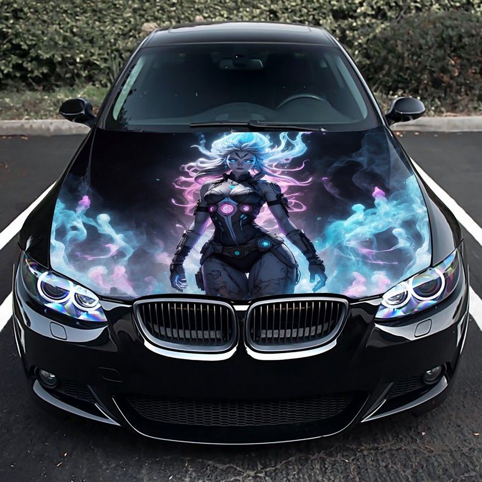 Mystical Sexy Girl Car Hood Wrap Decal Vinyl Sticker Graphic For Car ...