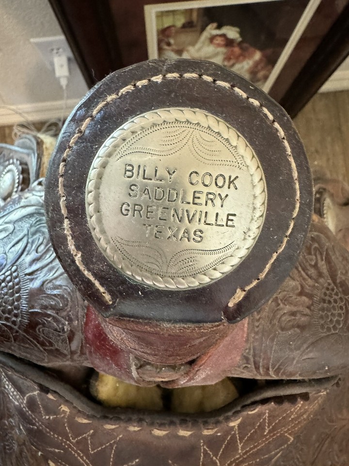 15 “ Billy Cook Show saddle Vintage Original Made In Greenville Texas ...