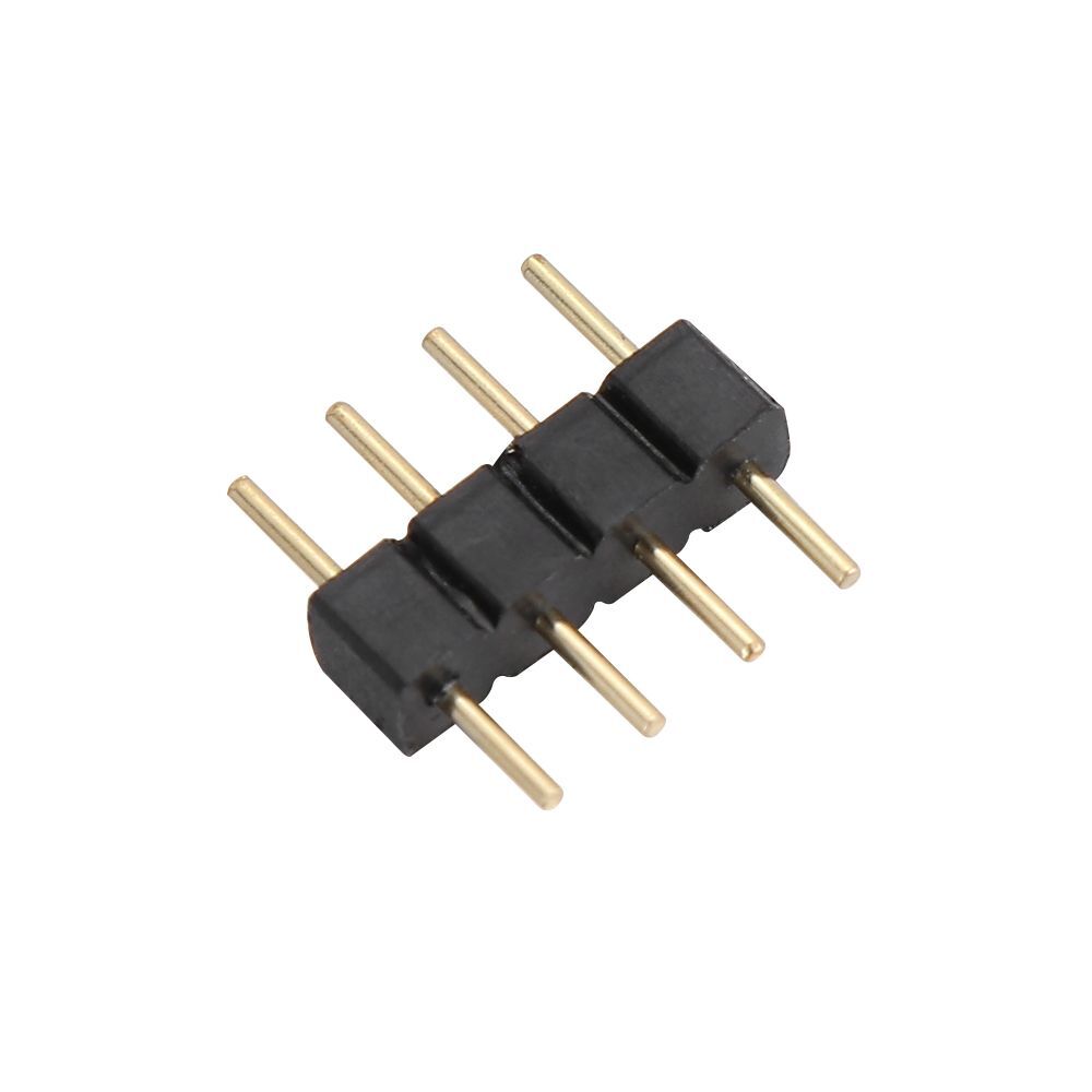 Strip Light Solderless Terminals Connector 4-Pin Terminals Male Plug ...