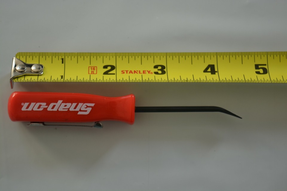 snap on tools promotional mini pocket clip flat pry bar red handle ...