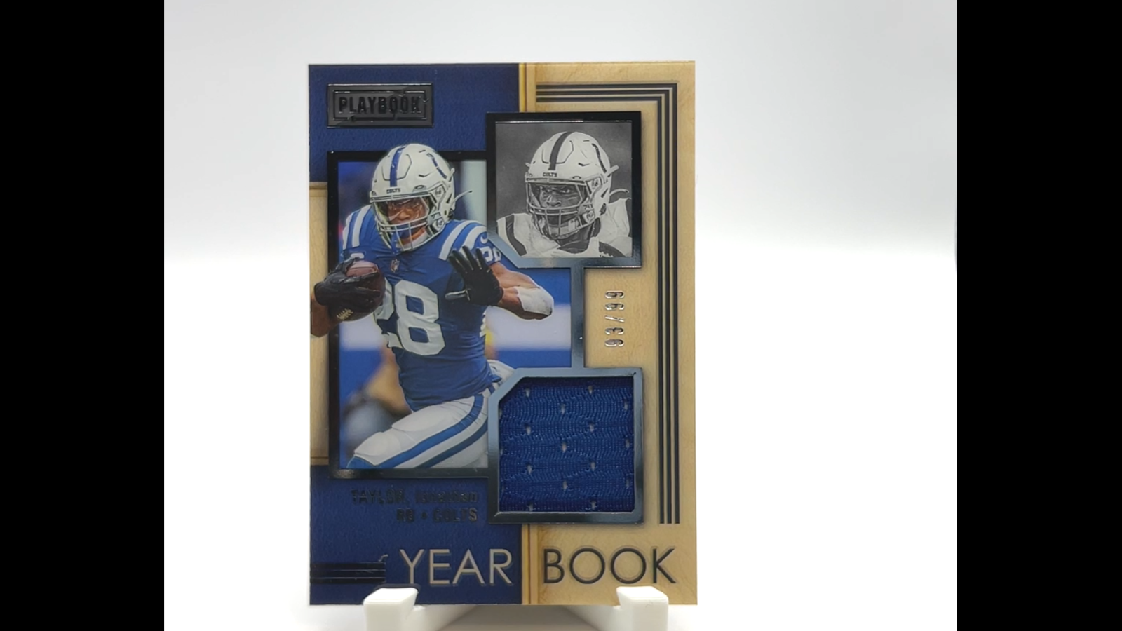 2022 Playbook Football Jonathan Taylor YearBook Patch Colts 93/99 JH1 ...