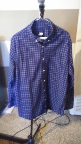 shirt men basic editions XL blue/white squares | eBay