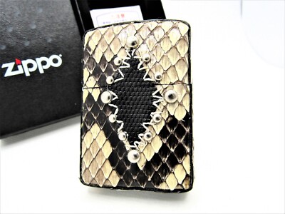 Real Python Full Leather Wrapped ZIPPO 2005 MIB Rare | eBay