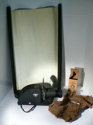 Vintage Argus Slide Projector 4" projection 3.5 Lens Portable Screen ...