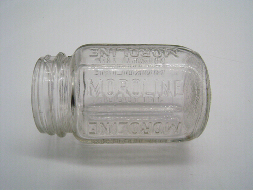 1940's Moroline Petroleum Jelly Jar 8 Panels Embossed Glass | eBay