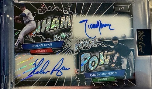 2024 Wild Card Just The Hits Baseball Dual Auto 1/1 Nolan Ryan And ...