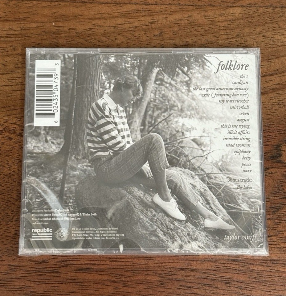 Taylor Swift Folklore Target Exclusive *Rare* Misprint CD 602435047393 ...