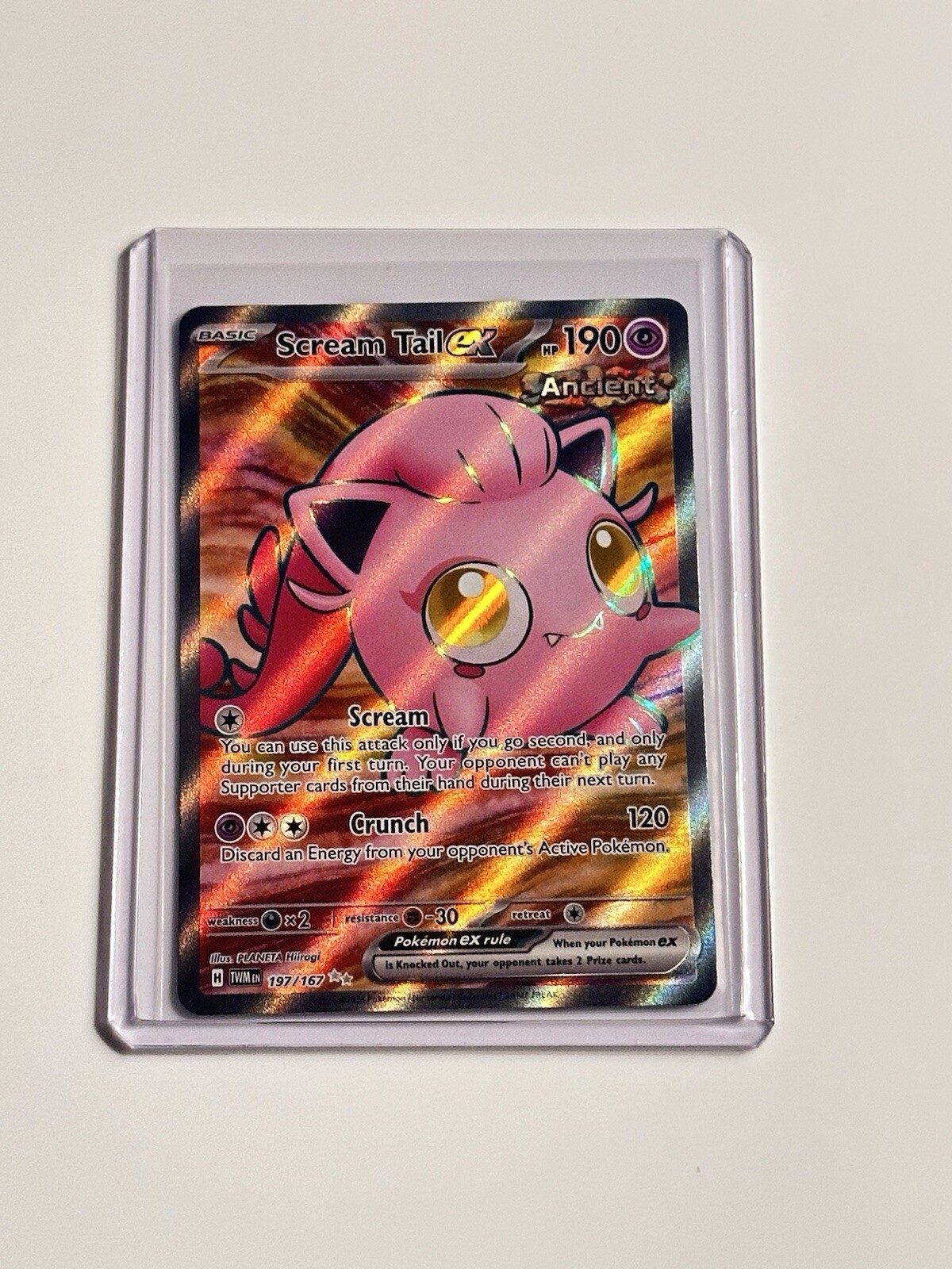 Scream Tail EX 197/167 Twilight Masquerade Full Art Rare Pokemon TCG ...