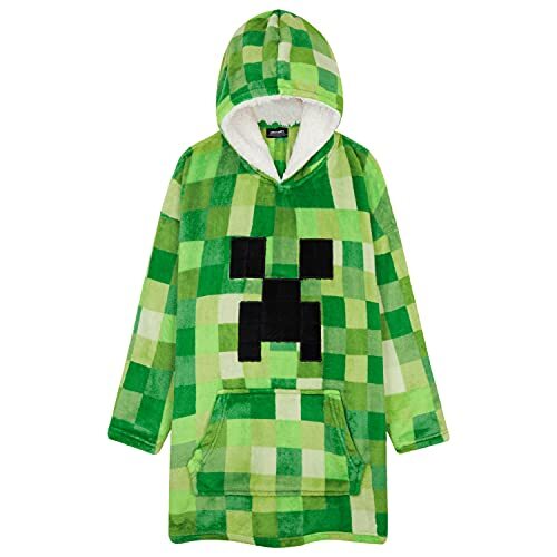 Minecraft Green Hoodie for Kids, Oversized Blanket Hoodie Boys ...