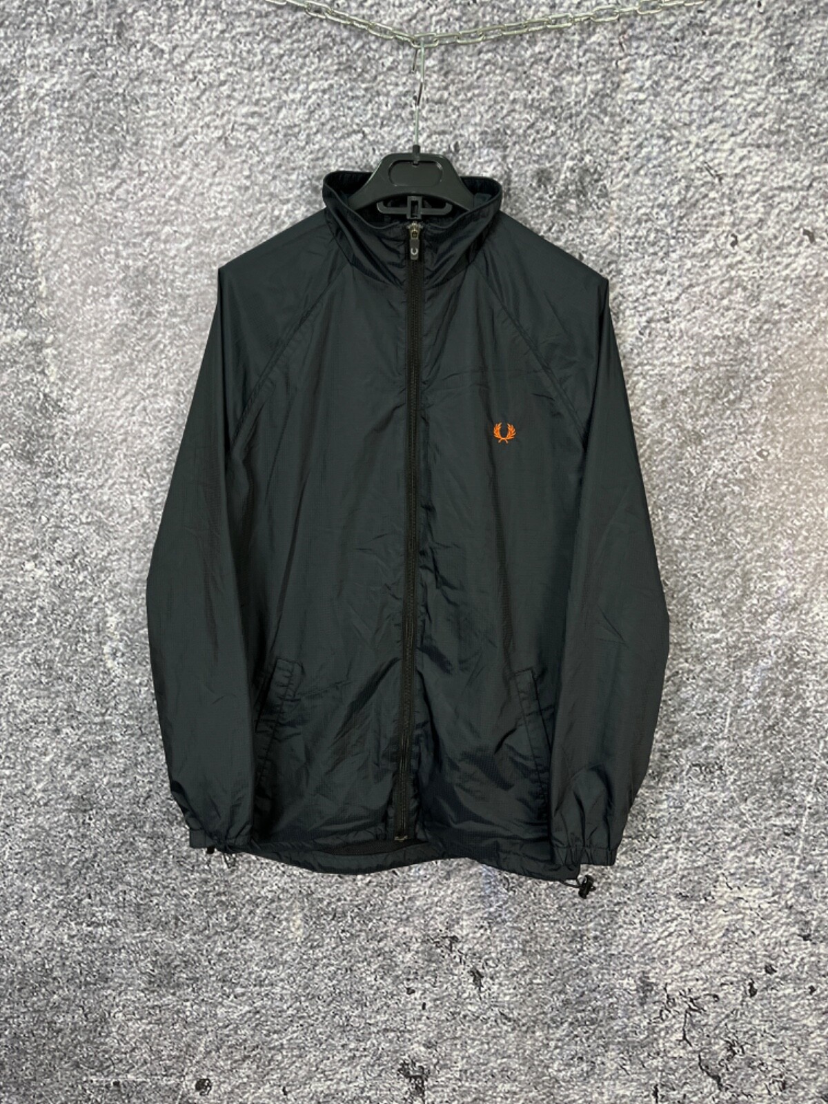Mens Fred Perry Nylon Jacket Windbreaker Size S Small - Gem