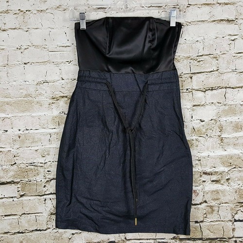 H & M Women's Size 4 Strapless Evening Little Black Dress LBD Mini Club ...