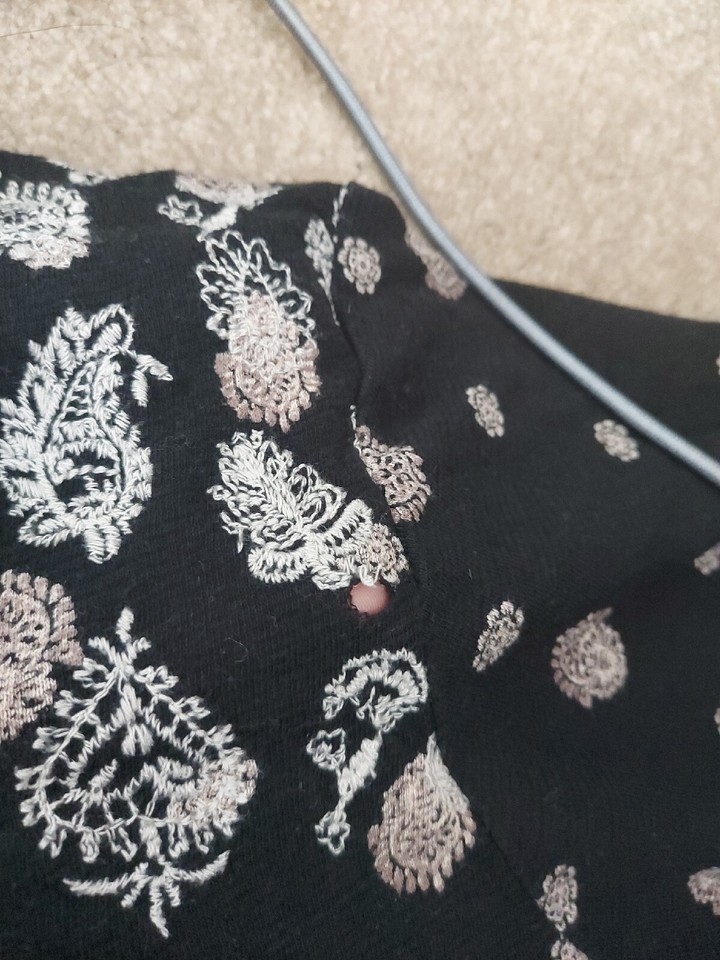 Monsoon dress Medium Black Handkerchief hemline soft fabric | eBay UK