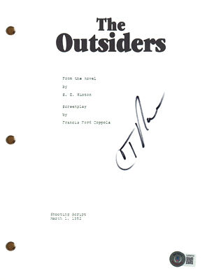 C. Thomas Howell Signed Autograph The Outsiders Movie Script Screenplay ...