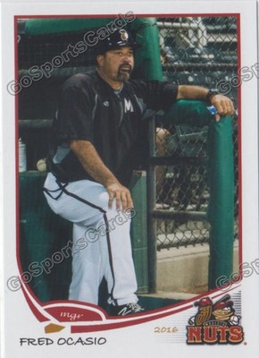 2016 Modesto Nuts Fred Ocasio Colorado Rockies MGR | eBay