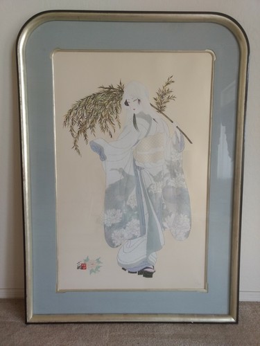 Hisashi Otsuka "Moment of Reverence" - Asian Mixed Media Lithograph ...