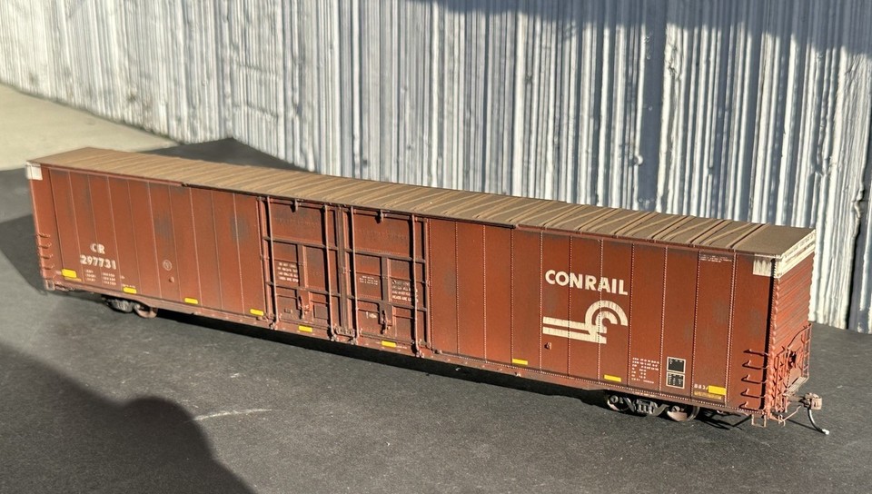 Custom Weathered HO Scale Tangent 86’ Greenville High Cube Boxcar ...