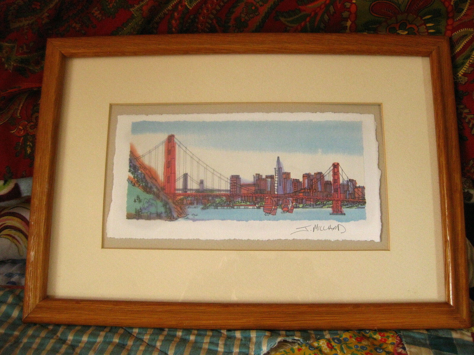 Jason Millard Framed Print~GOLDEN GATE BRIDGE, CITYSCAPE OF SAN ...