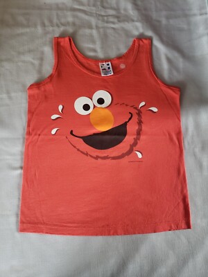 Vintage Sesame Street Place Red Elmo Tank Top Medium | eBay