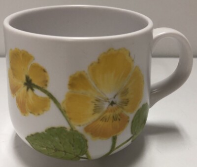 Vintage Noritake Progression China Yellow Flower Time 9072 Japan Mug ...