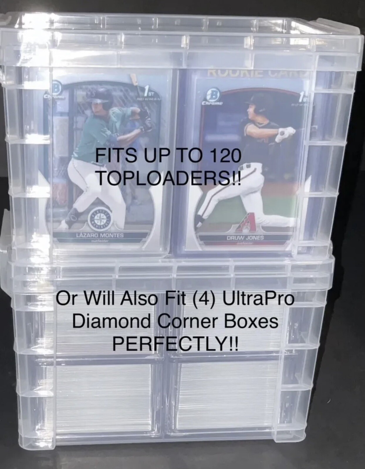 Toploader Storage Box (Lot x2 = 2 Boxes) Each Storage Vault Holds 120 ...