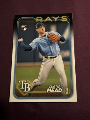 2024 Topps #82 Curtis Mead RC Tampa Bay Rays | eBay