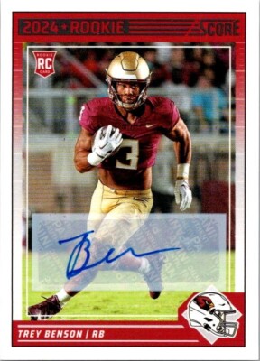 2024 SCORE ROOKIE AUTOGRAPH #354 TREY BENSON | eBay