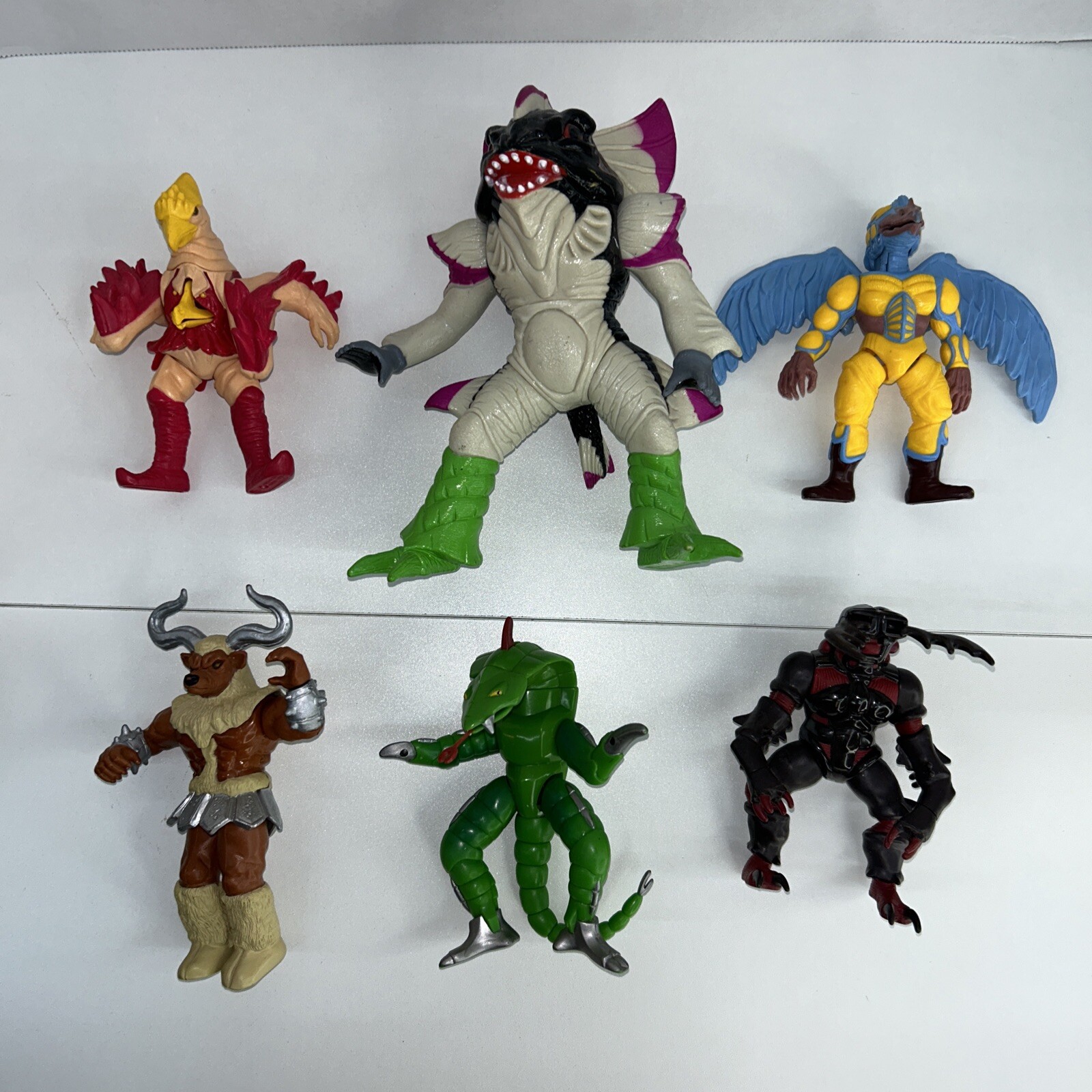 Power Rangers Lot Of 6 90s Stag Beetle Pythor Minotaur Pete And Repeat ...