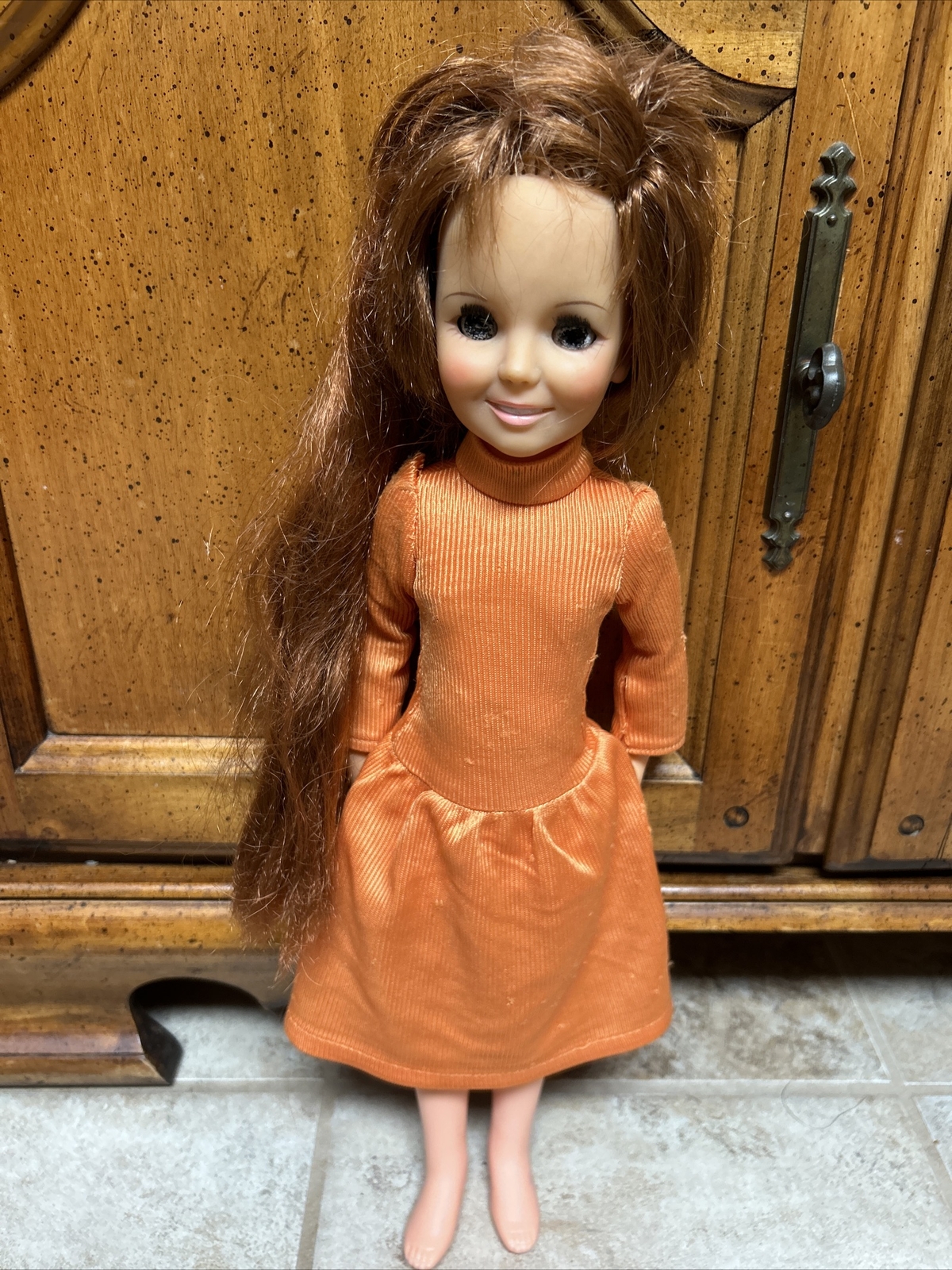 Vintage Ideal Crissy doll 1971 Growing Hair Red Hair Original Clothes ...