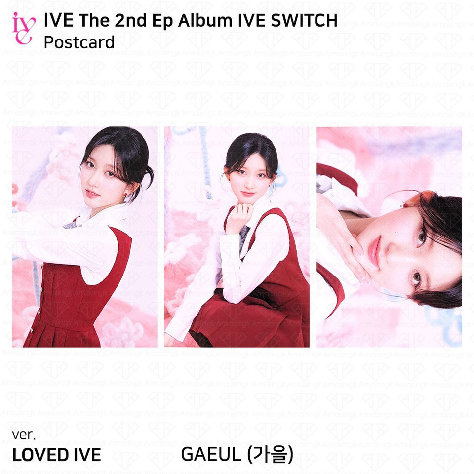 IVE 2nd EP Album IVE SWITCH Official Photocard Postcard Heart Card ...