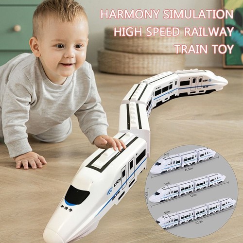 Building Toys Sound Light Train Toy DIY Block EMU Model High Speed ...
