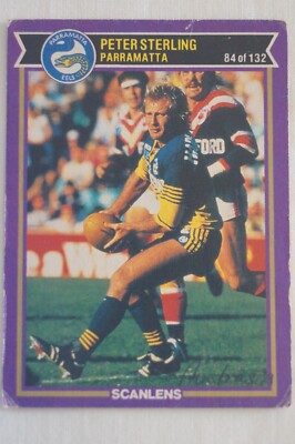 NRL Rugby League Vintage 1987 Scanlens Player of Year Card Eels Peter ...