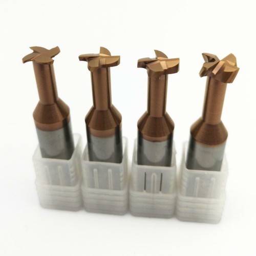 HRC60 AlTiN Coated T Slot Keyseat End Milling Cutter Solid Carbide 3mm ...