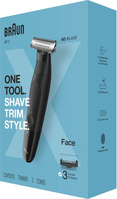 Braun Series XT3 – Beard Trimmer Shaver Electric Razor for Men XT3000 ...