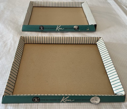 2 Vintage Turquoise Ken Fashion Empty Boxes One For 793 Dr Ken with ...