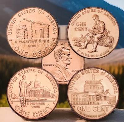 2009 Complete Set 8 Coin Lincoln Bicentennial Cent Penny P & D From ...