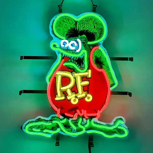 Rat Fink Neon Sign Home Bar Pub Toy Shop Home Bedroom Wall Windos ...