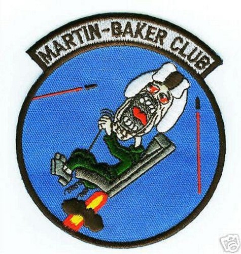 NAM ERA MARTIN BAKER CLUB Mk5 Mk7 EJECTION SEAT INSIGNIA iron-on PATCH ...