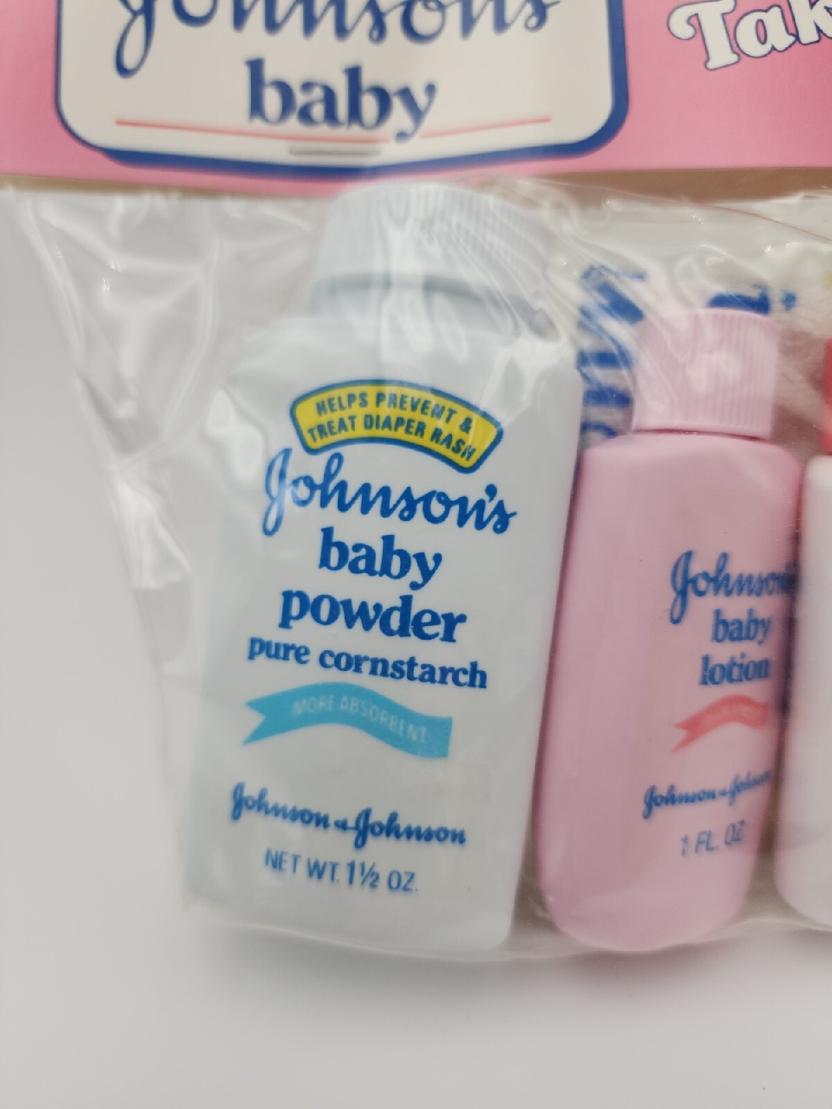 Johnsons's Baby Take-Along Pack 1992 Powder Bath Shampoo Lotion Rash ...