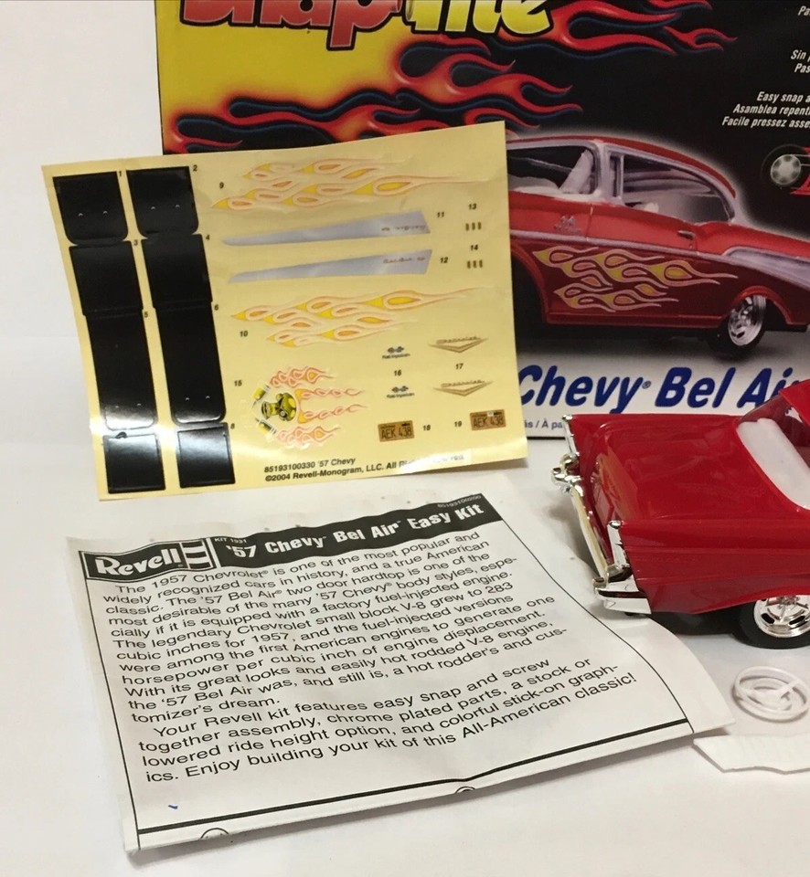 Revell ‘57 Chevy Bel Air Snap-Tite Model Car Kit 1/25 #85-1931 | eBay