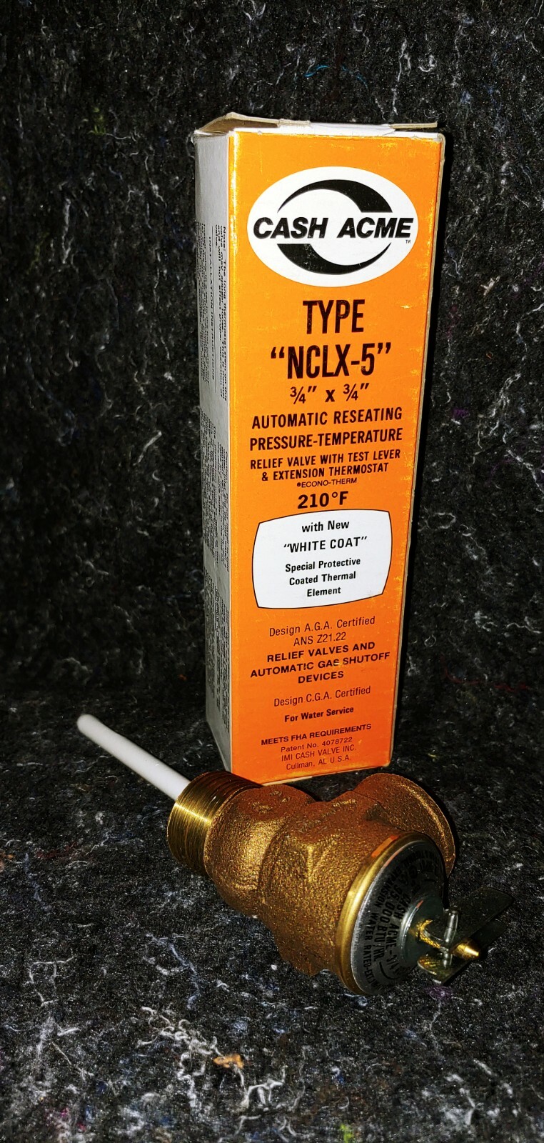 (2) Cash Acme 3/4 in. Bronze NCLX-5 Temperature and Pressure Relief ...