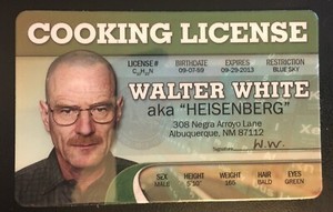 Walter White Breaking Bad novelty Drivers License ID Bryan Cranston ...
