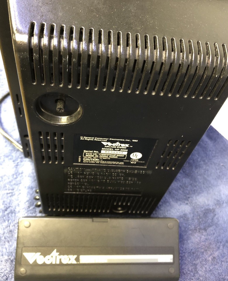 Vectrex Arcade Video Game Console Model 3000 W/Pause Button 90day ...