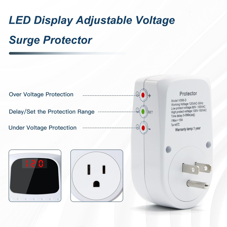 Surge Protector Outlet Voltage Regulator Surge Protector For ...