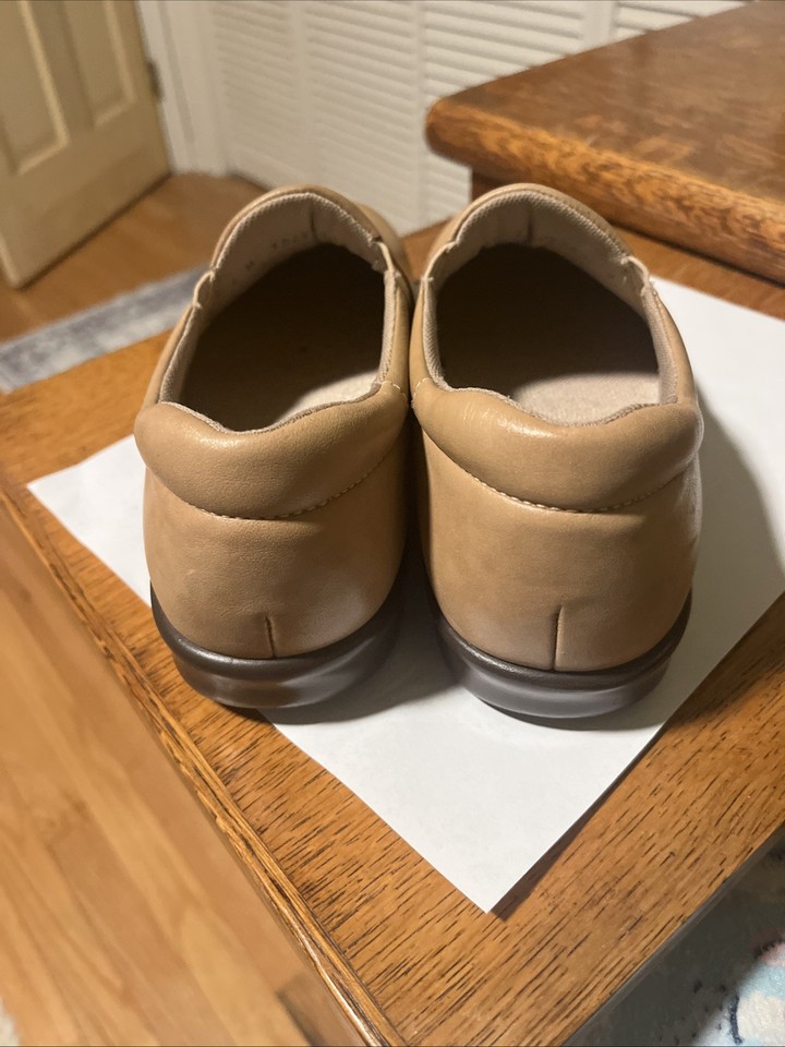 SAS Tripad Loafers Womens Camel 6M Leather Shoe Soft Step Heel Stretch ...